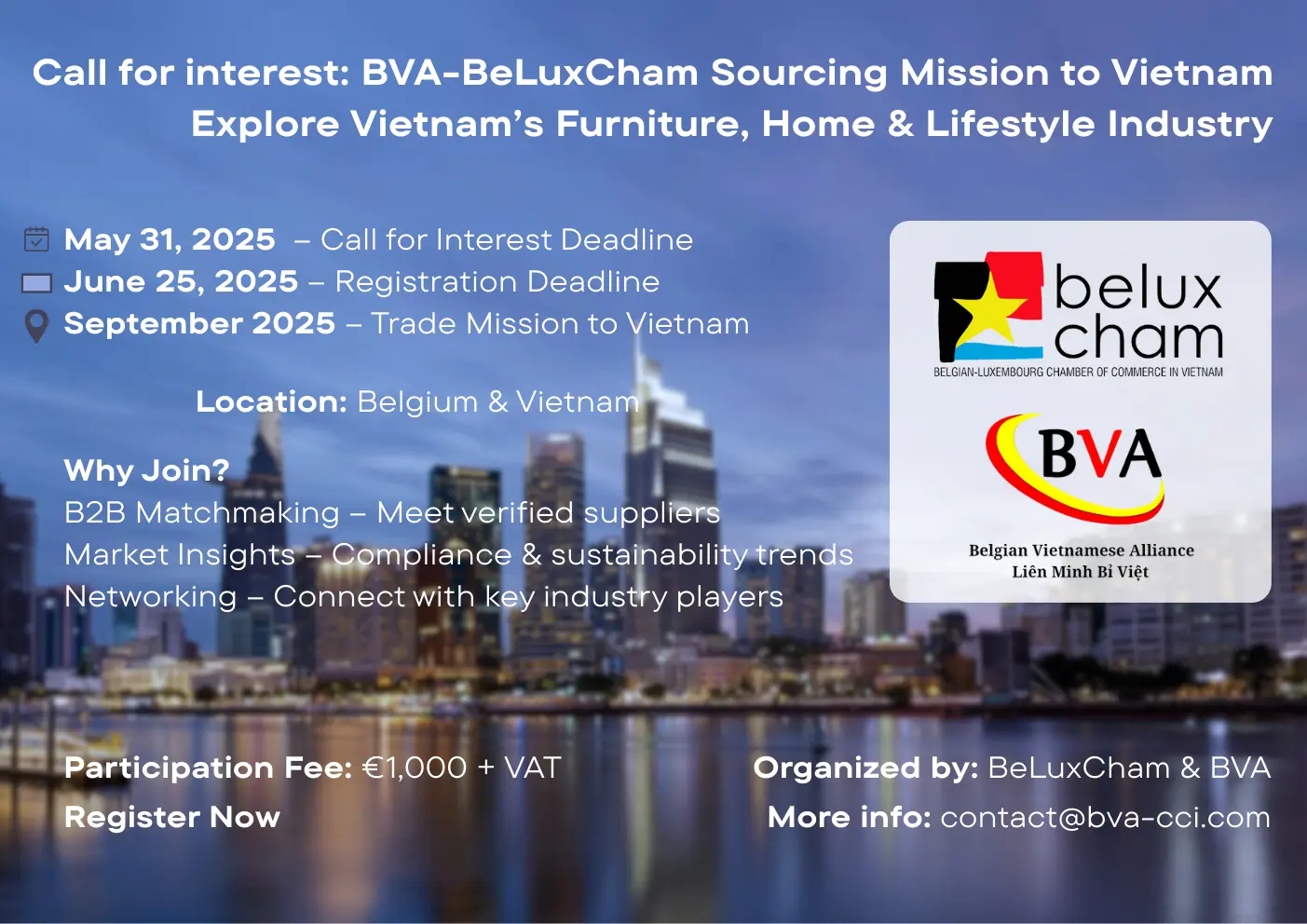 BVA-BeLuxCham Sourcing Mission to Vietnam | beluxcham